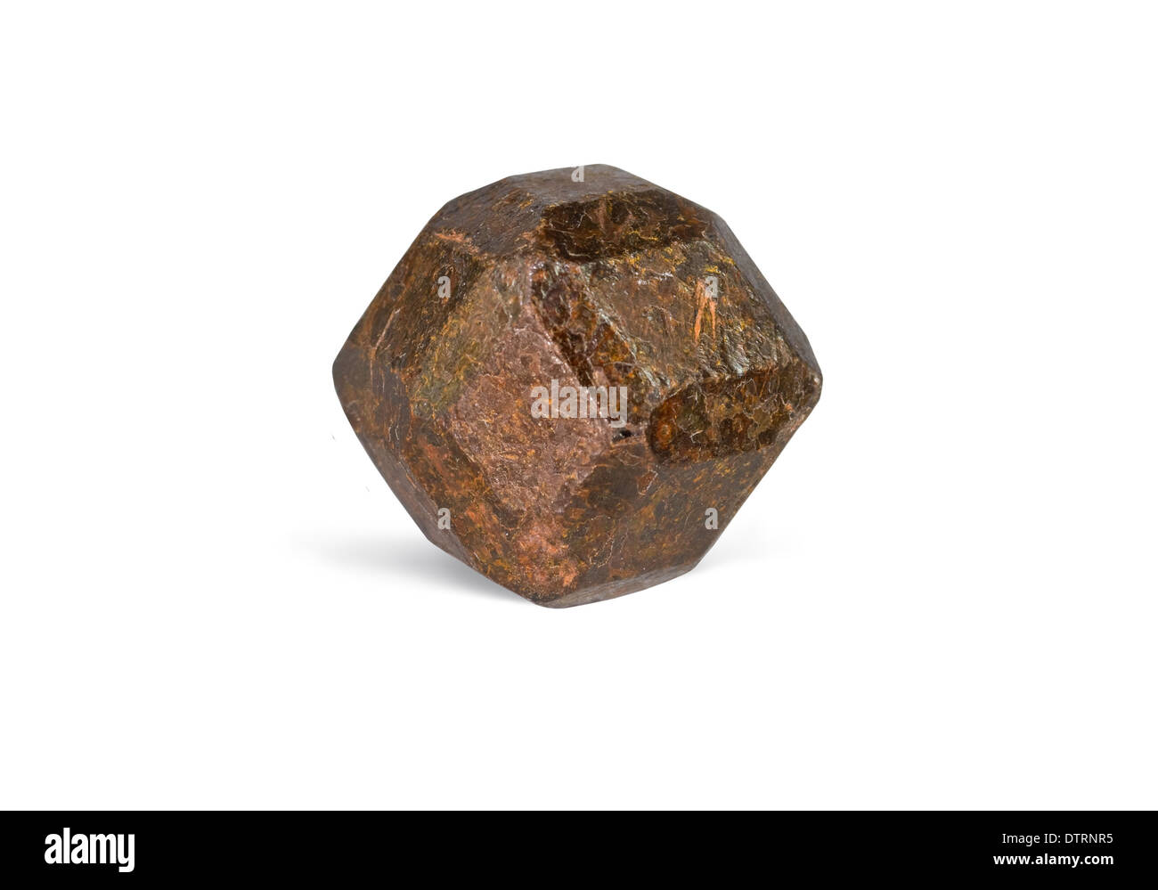 Garnet Crystal on white background Stock Photo - Alamy