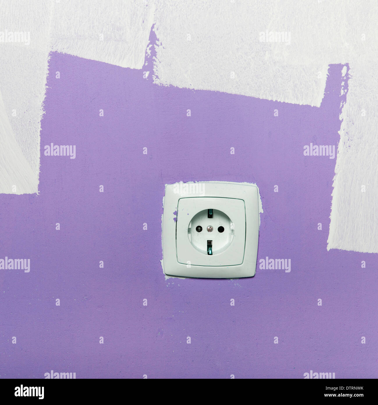 Electrical outlet on wall, interior Stock Photo - Alamy