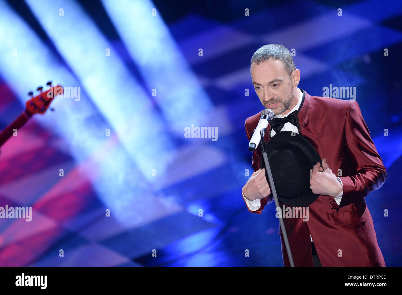 Sanremo, Italy. 22nd Feb, 2014. Perturbazione attend closing night of ...