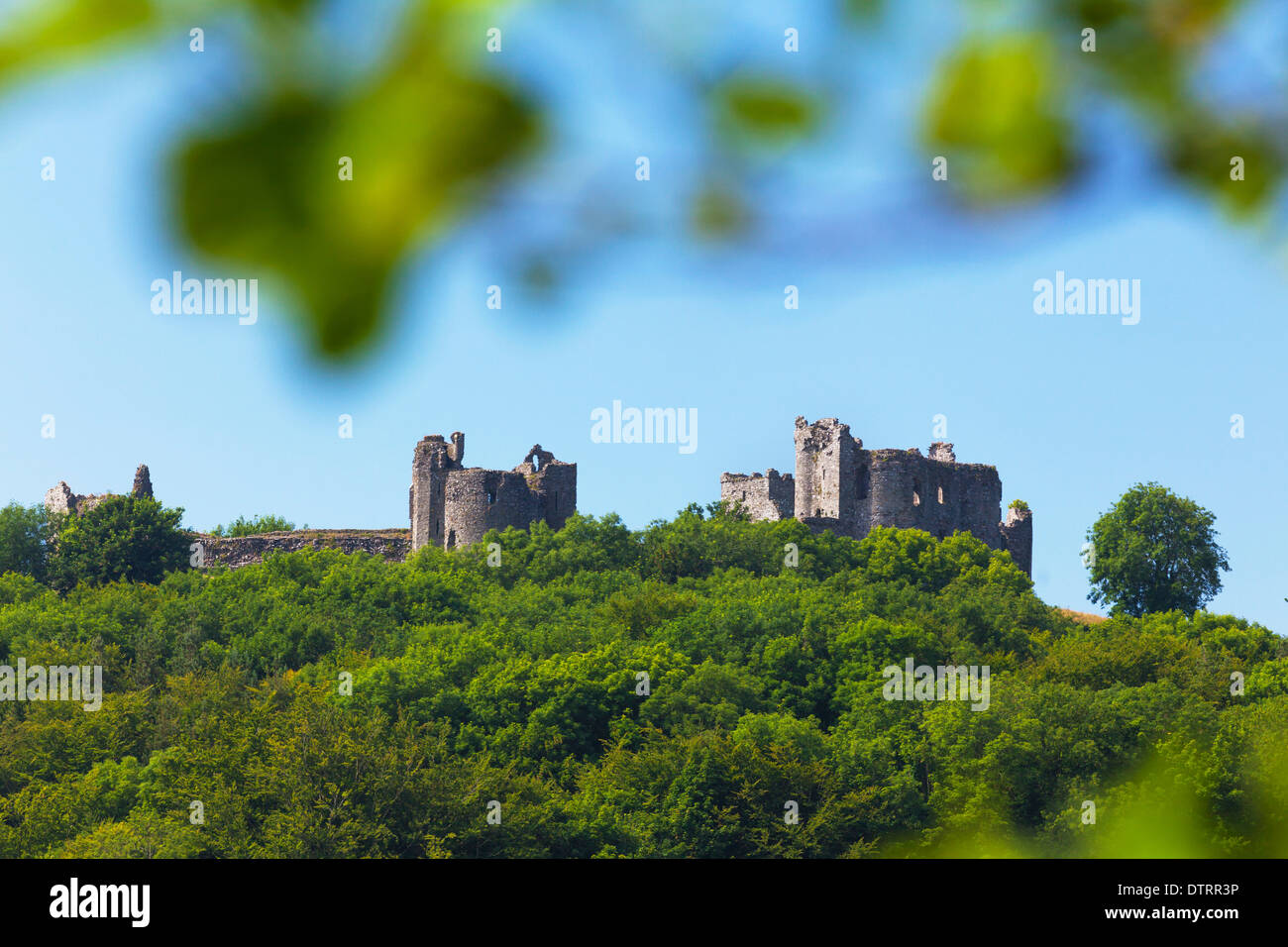 Llansteffan Castle Carmarthenshire Wales UK Stock Photo - Alamy