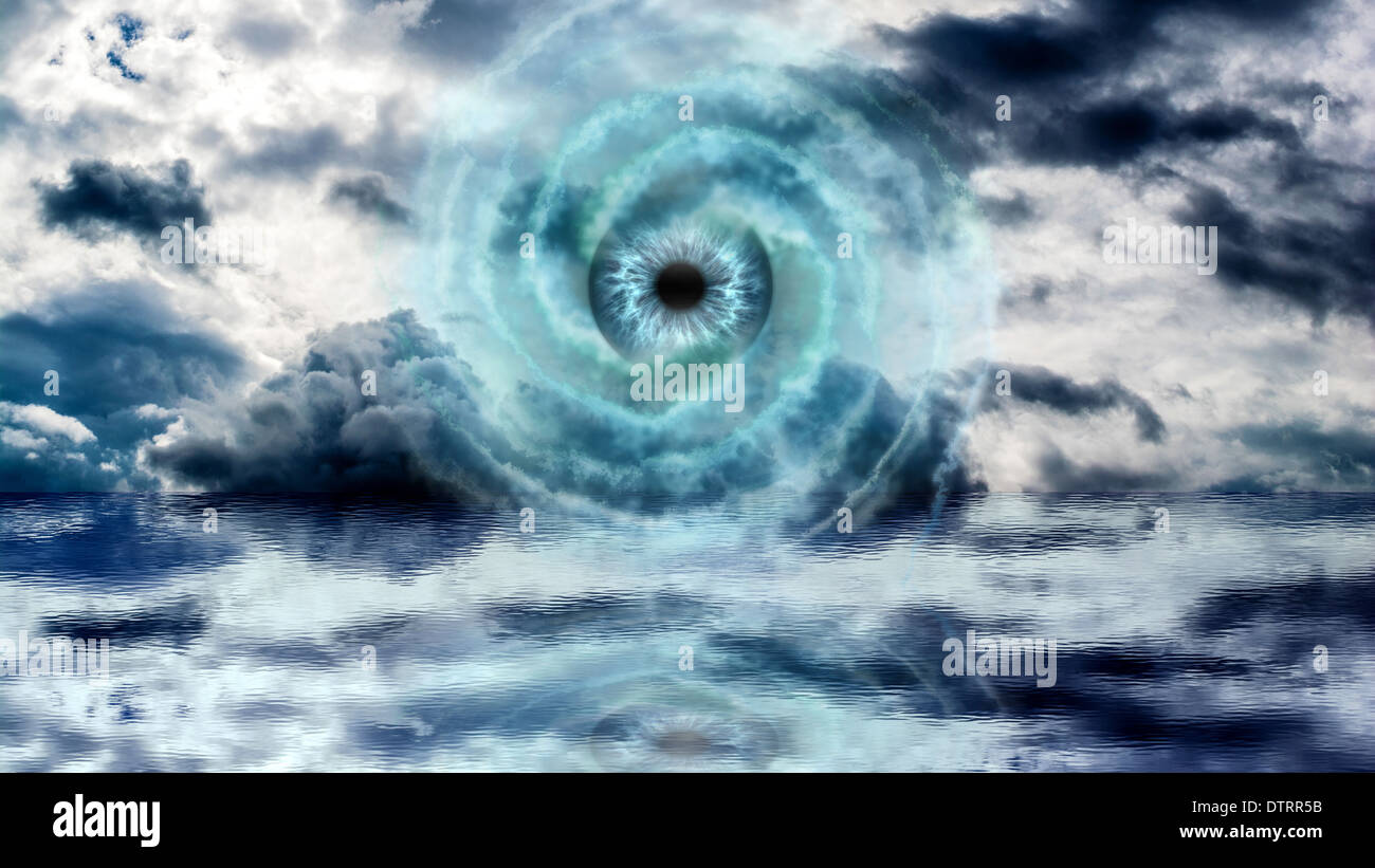 God's big blue eye over the sky Stock Photo - Alamy