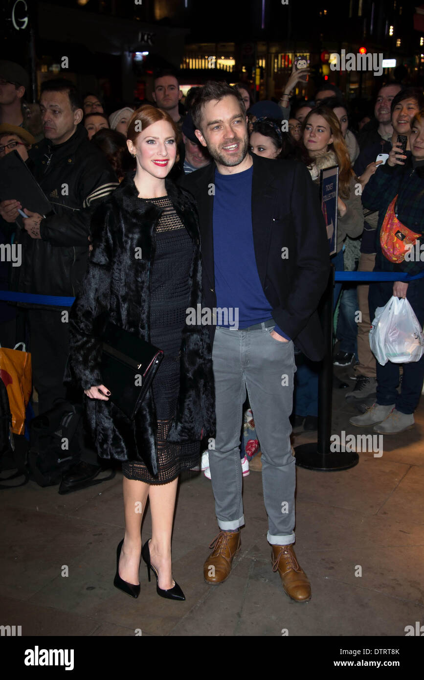 London, UK. 23rd Feb 2014:Rosalie Craig; Hadley arrives at the ...