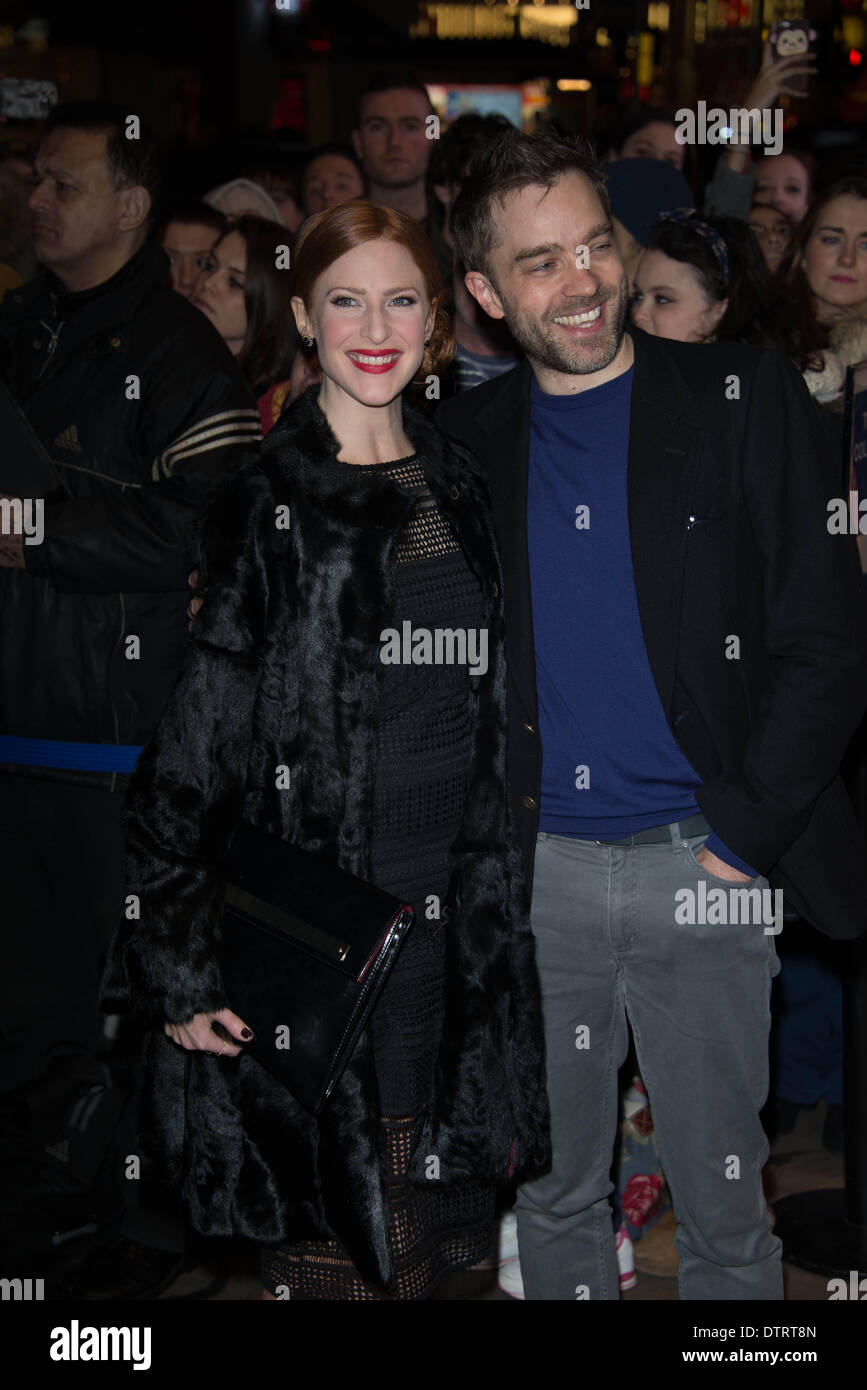 London, UK. 23rd Feb 2014:Rosalie Craig; Hadley arrives at the ...