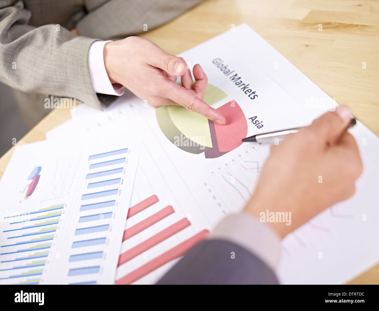 Team meeting office, close up hands hi-res stock photography and images ...
