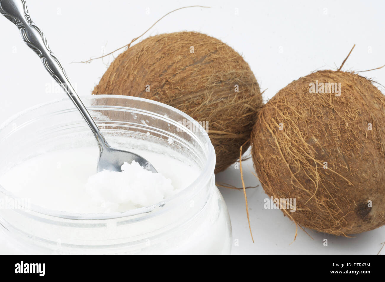 Coconut virgin oil in hi-res stock photography and images - Alamy