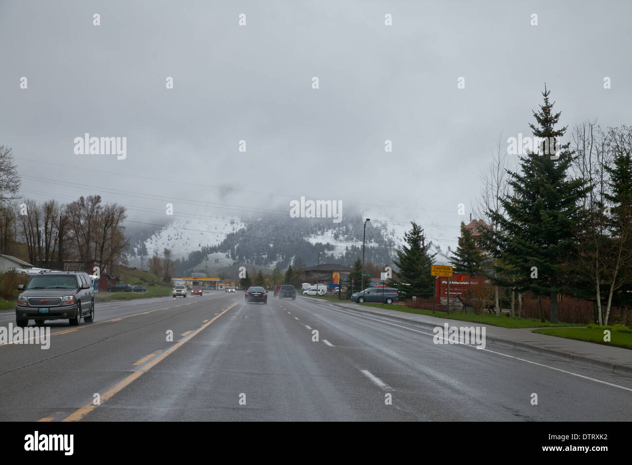 Jackson wyoming downtown hi-res stock photography and images - Alamy