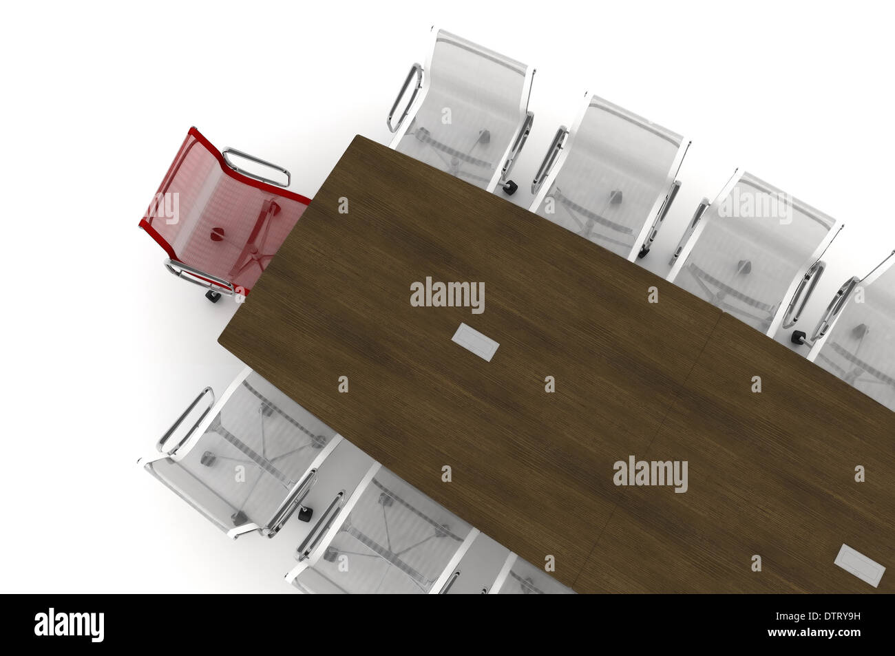 3d rendering Workstation table Stock Photo - Alamy