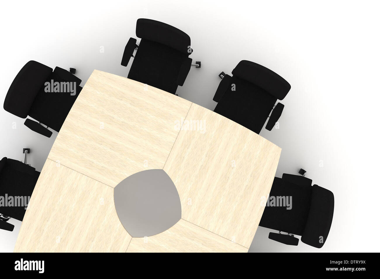 3d rendering Workstation table Stock Photo - Alamy