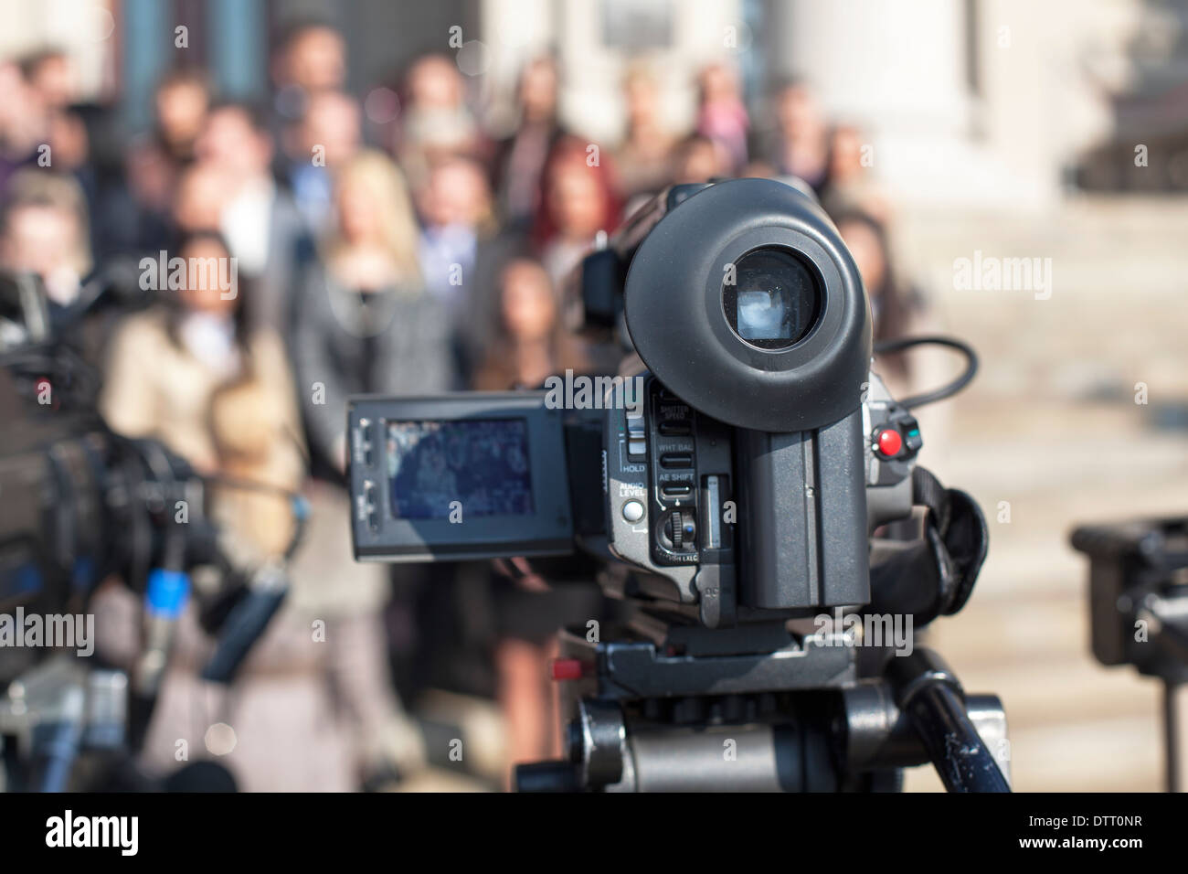 video camera for news TV broadcasting Stock Photo - Alamy