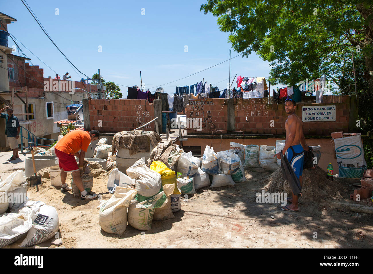 Vidigal slum, favela Vidigal, shack, Rio de Janeiro, Brazil Stock Photo ...
