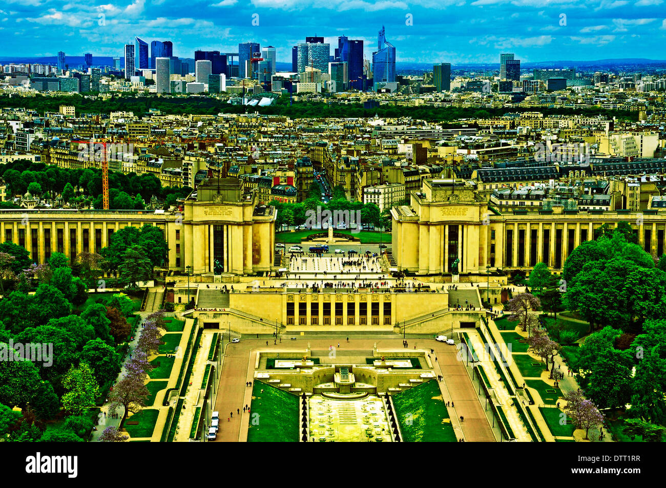 Paris jardins du trocadero hi-res stock photography and images - Alamy