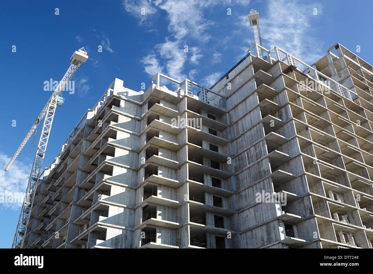Construction of building Stock Photo - Alamy