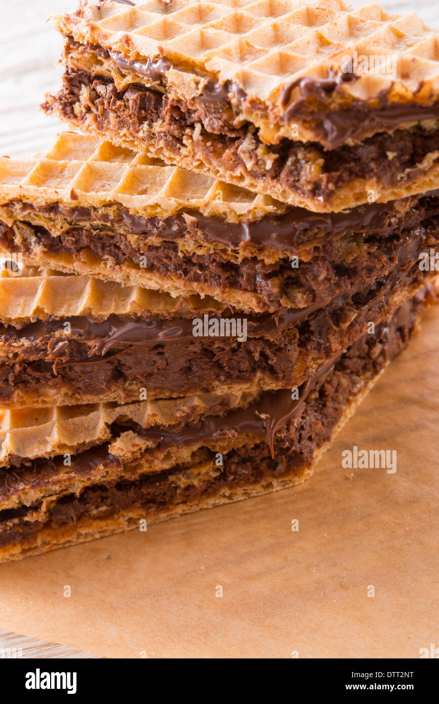Pischinger (chocolate oblaten cake Stock Photo - Alamy