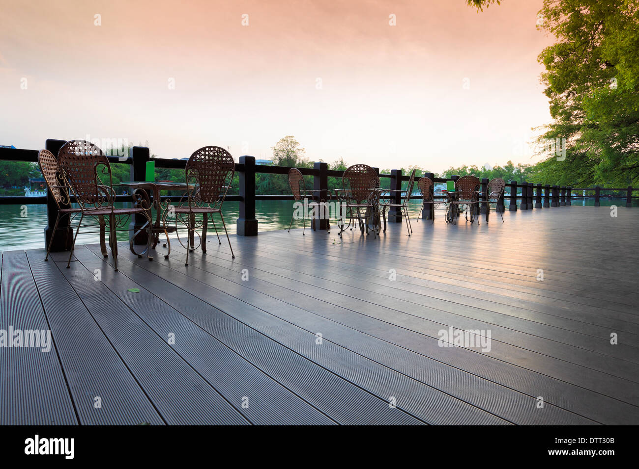 coffee seat in lakeside Stock Photo - Alamy