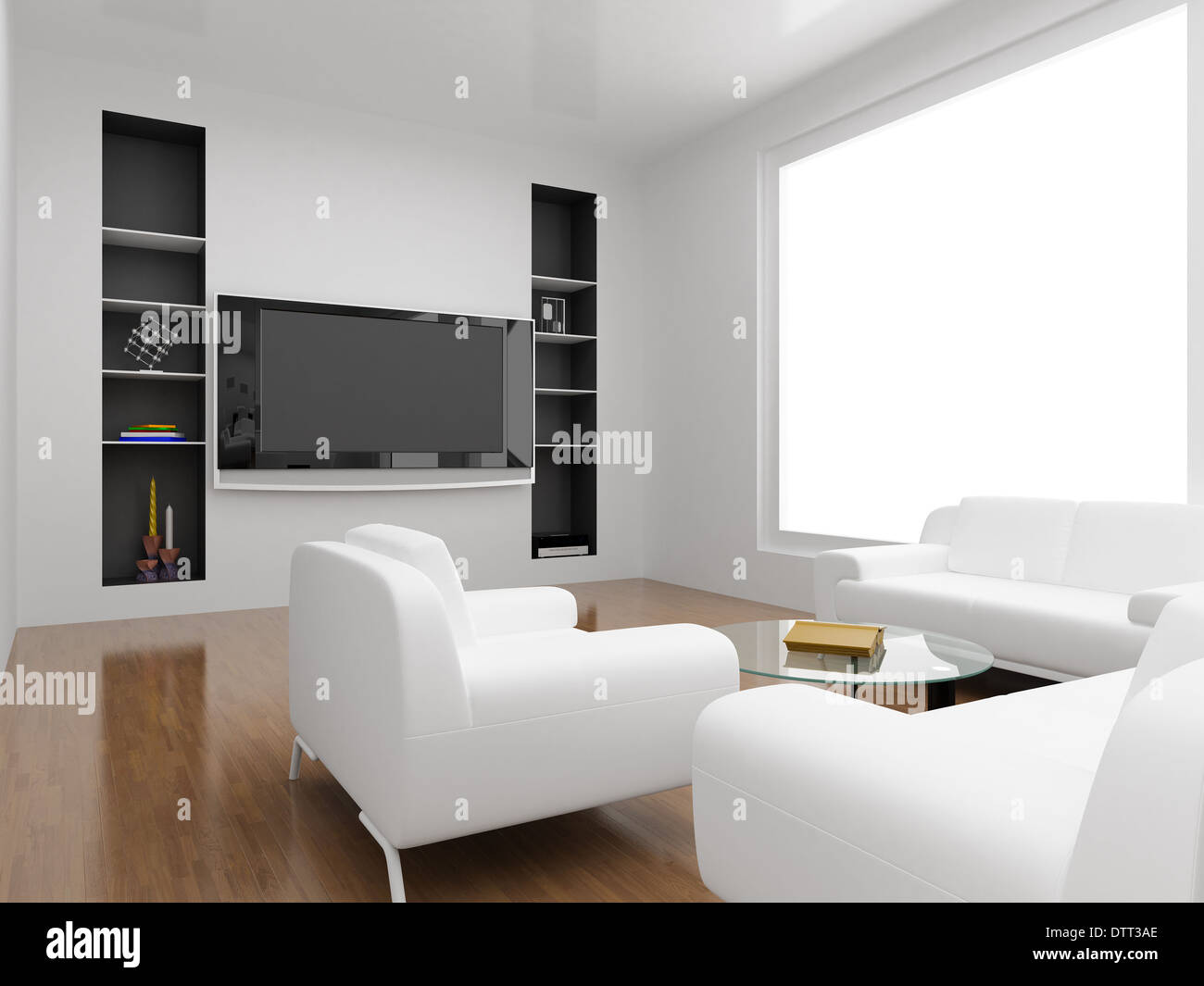 Interior of the modern room. High resolution image. 3d rendered ...