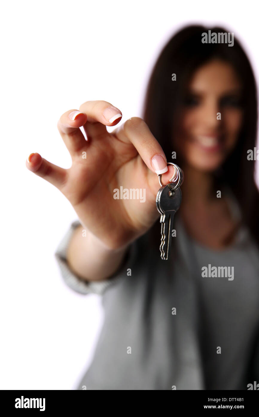 Hand holding keys hi-res stock photography and images - Alamy
