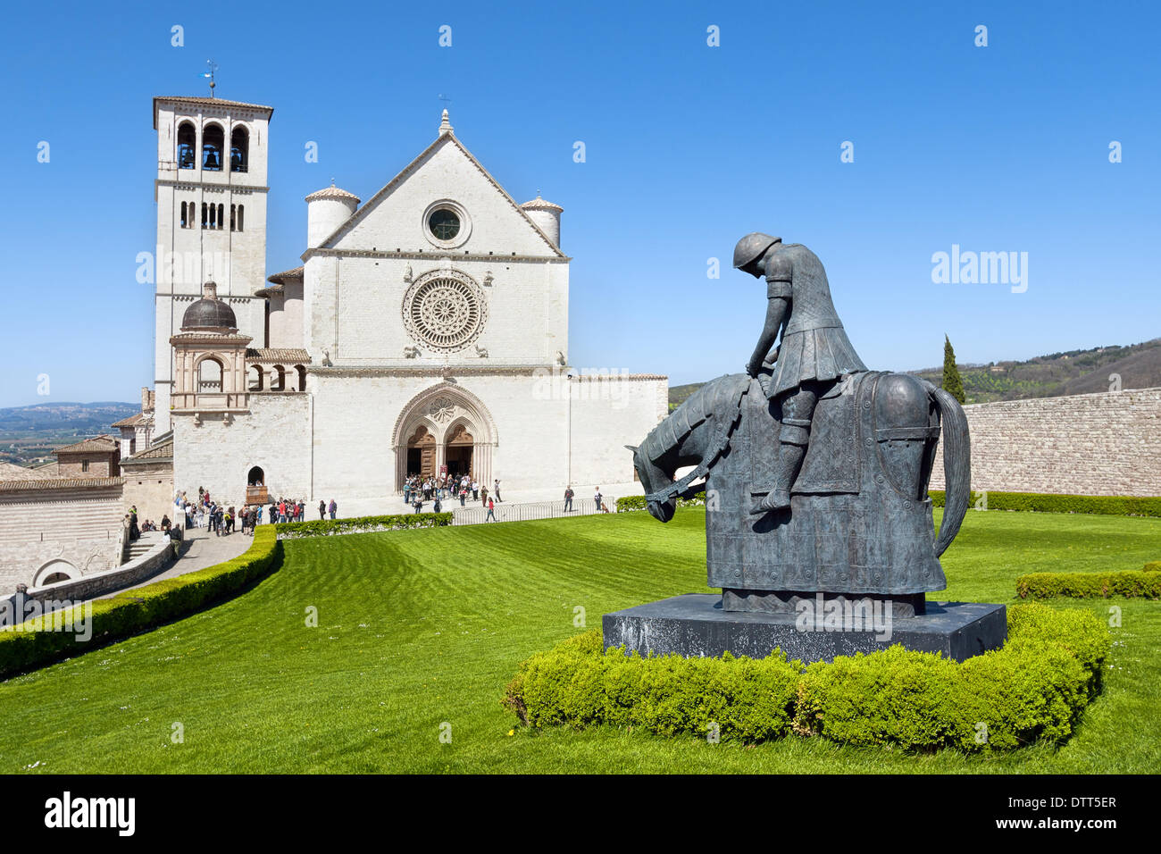 Landmark papal basilica of st francis assisi hi-res stock photography ...