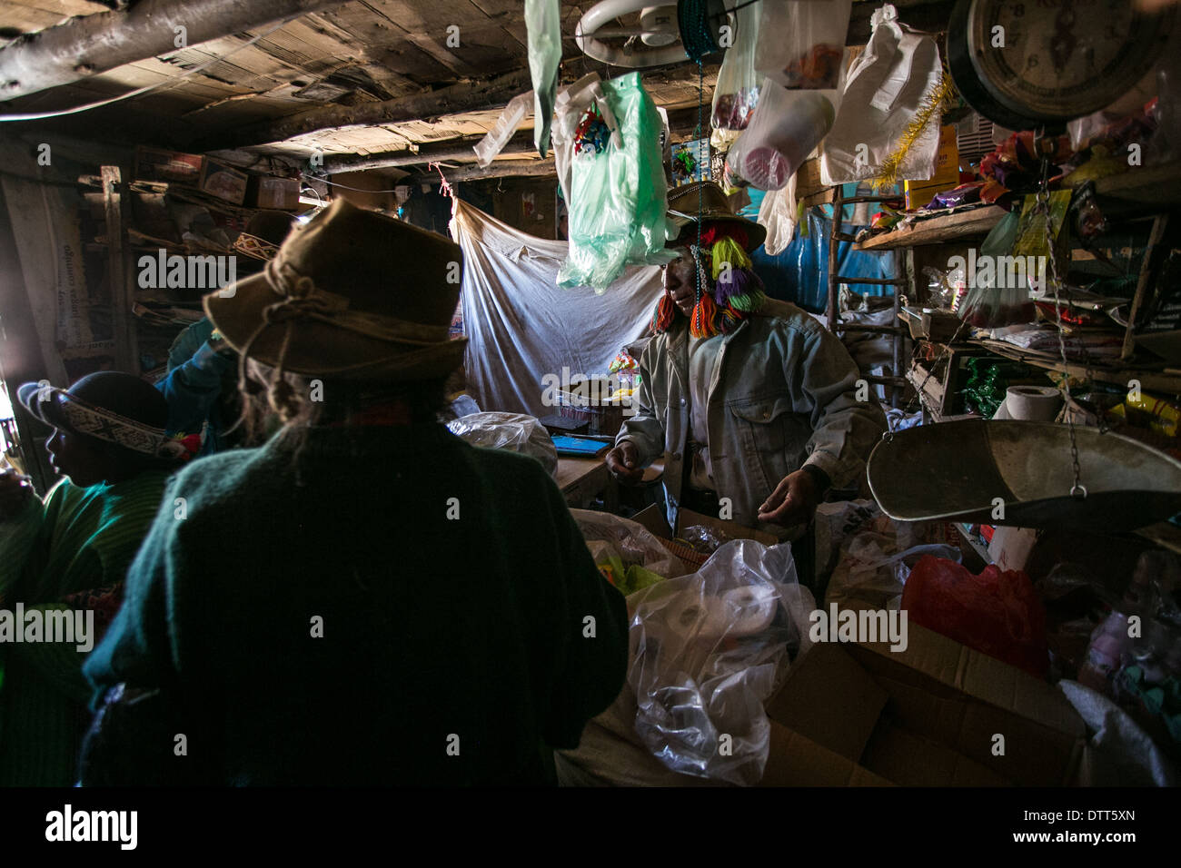 local market and shop in the andes, the stock is really limited and the ...