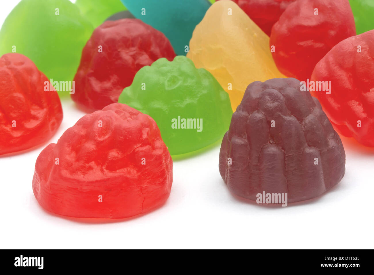 Colorful fruits candy Stock Photo - Alamy