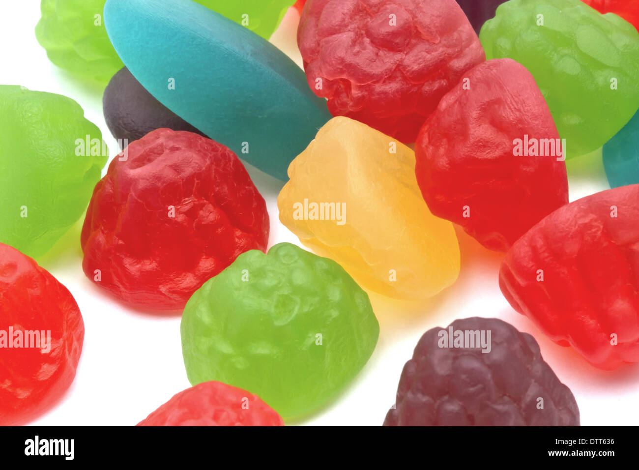 Colorful fruits candy Stock Photo - Alamy