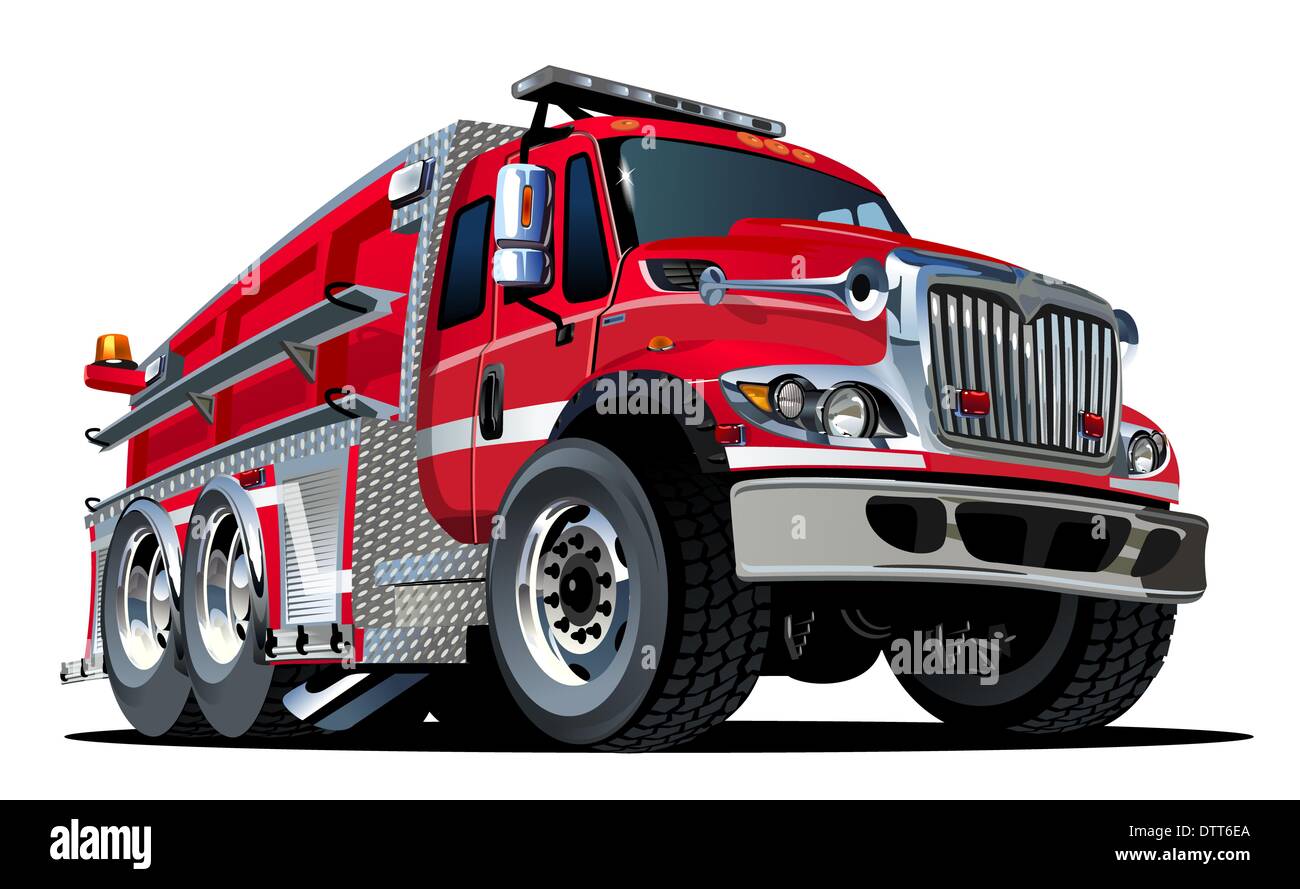 Fire truck alert Cut Out Stock Images & Pictures - Alamy