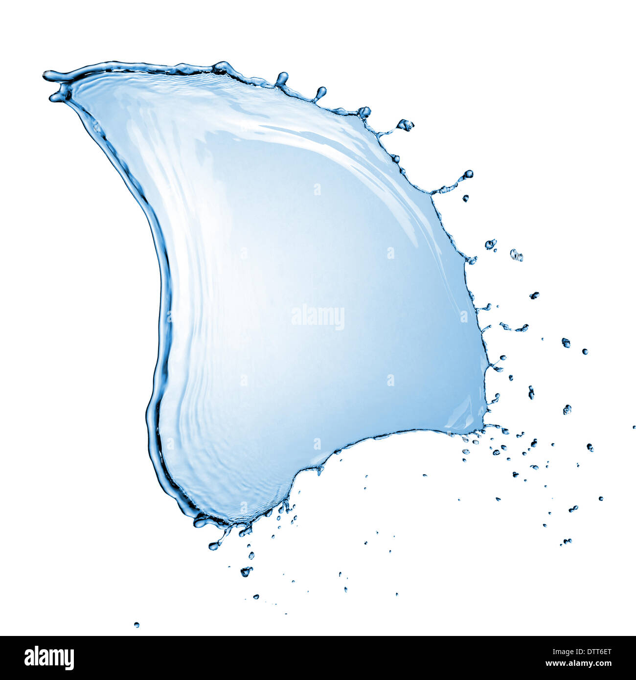 water splash isolated on white Stock Photo - Alamy