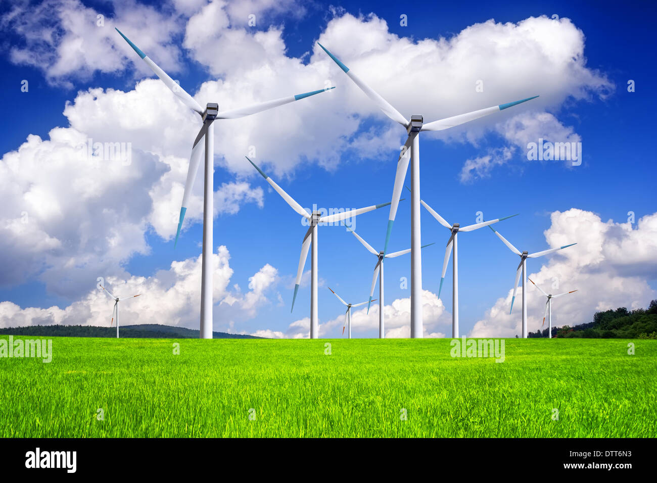 Global wind energy Stock Photo - Alamy