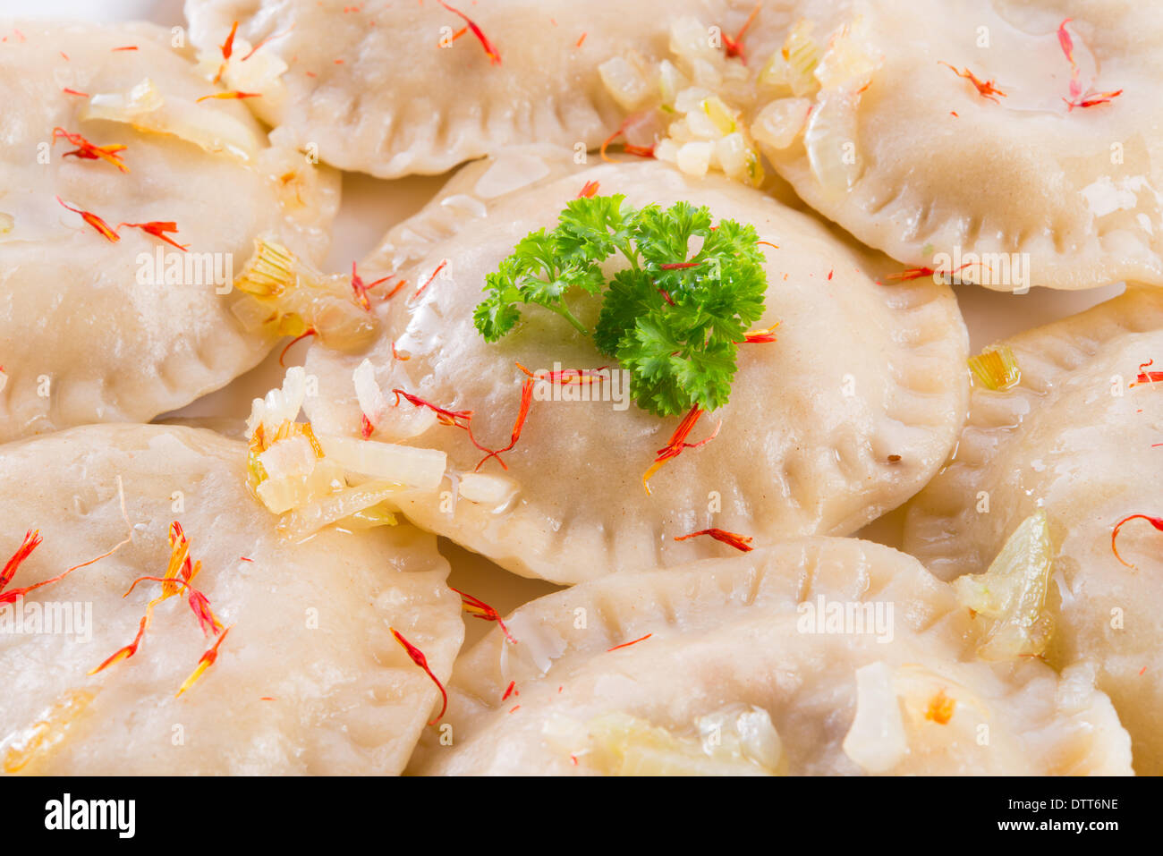 pierogi with meat Stock Photo - Alamy