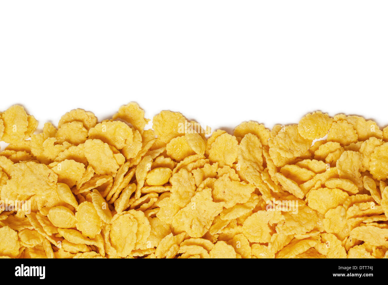 cornflakes background with copy space Stock Photo - Alamy