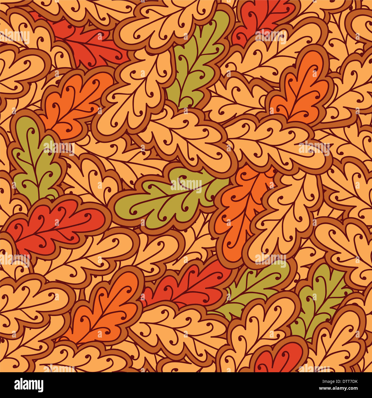 Oak leaves pattern hi-res stock photography and images - Alamy