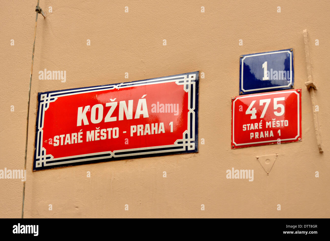 Prague traditional house signs hi-res stock photography and images - Alamy