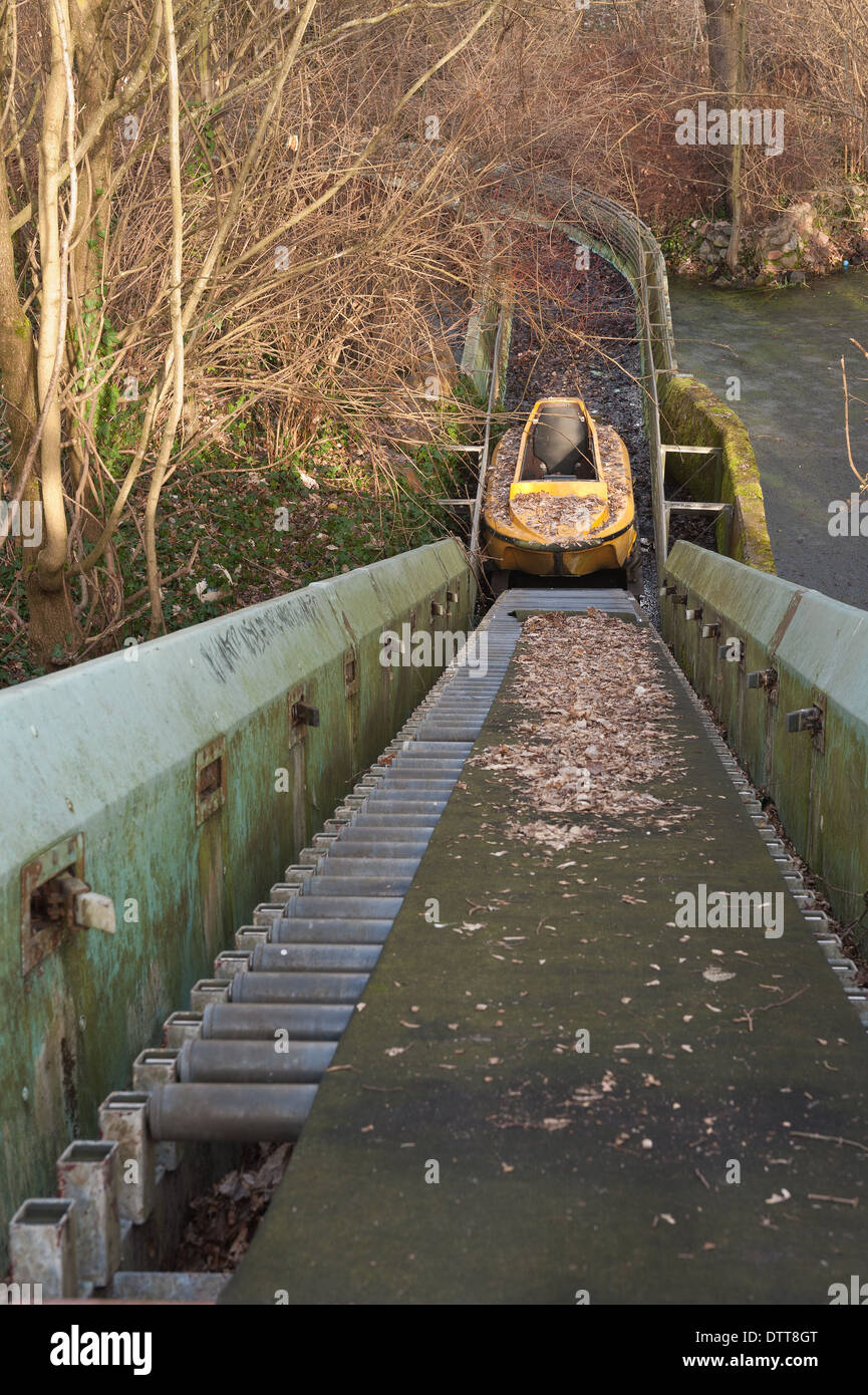 Abandoned fairground train hi-res stock photography and images - Alamy