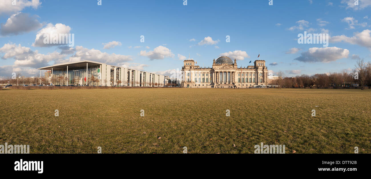 Paul Labbe House and Reichstag Parliament Buildings Berlin Germany ...