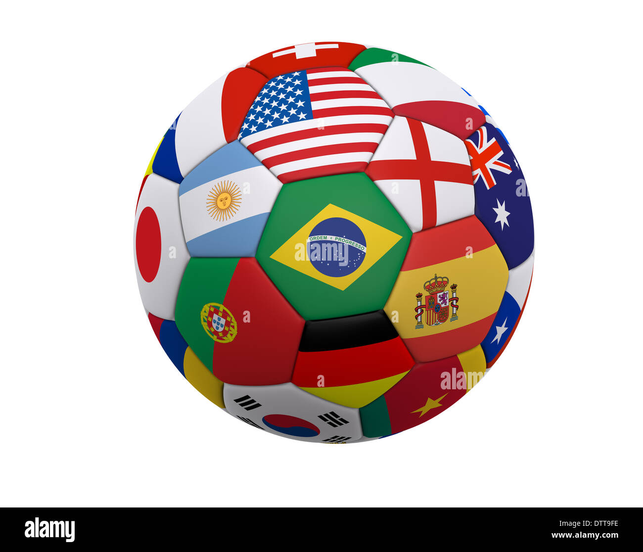World Flag Soccer Ball International Country Flags FootbBall World Cup