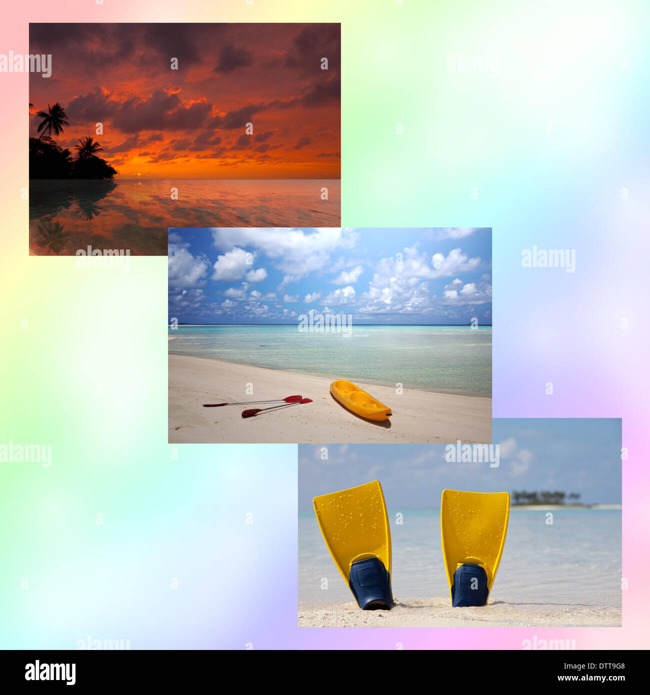 Beach resort ocean waves Cut Out Stock Images & Pictures - Alamy