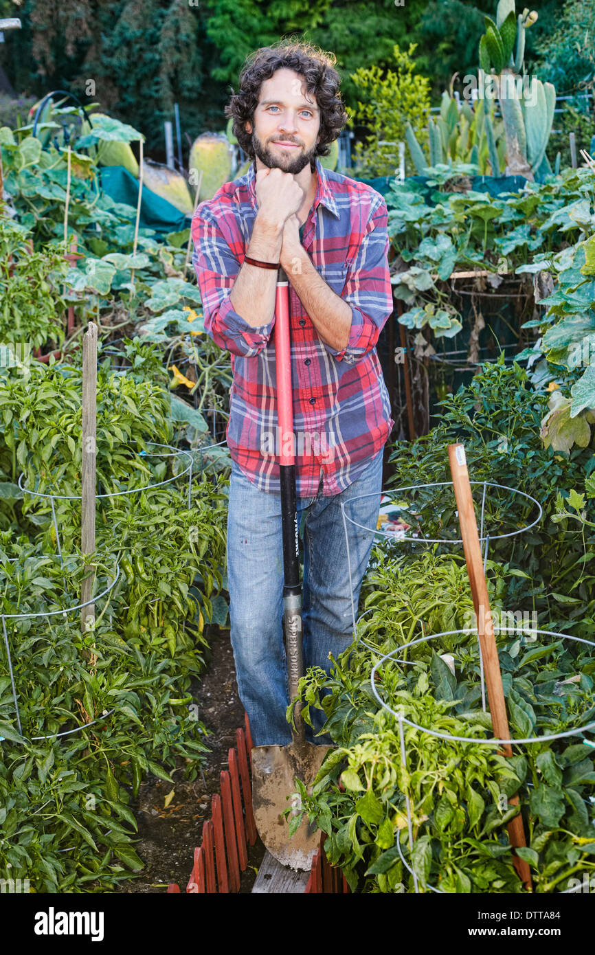 Man gardening hi-res stock photography and images - Alamy