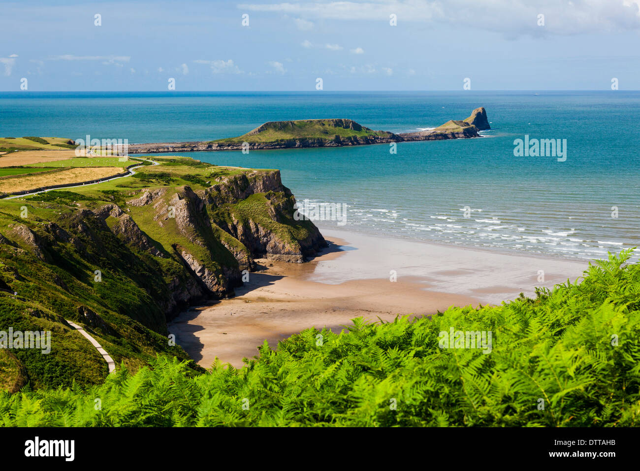 Rhossili Bay Gower Wales U.K Stock Photo - Alamy