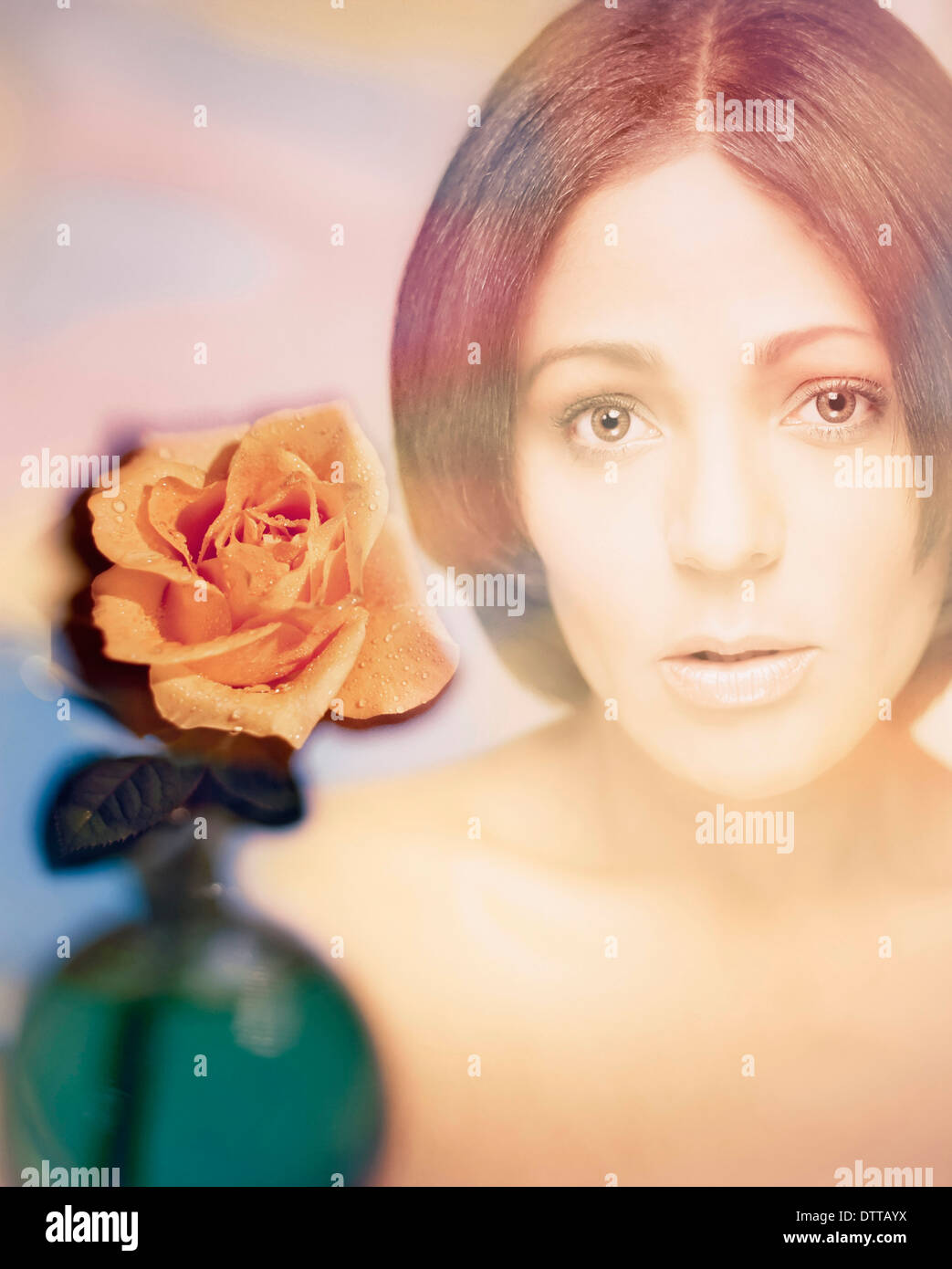 Digital composite womans face hi-res stock photography and images - Alamy