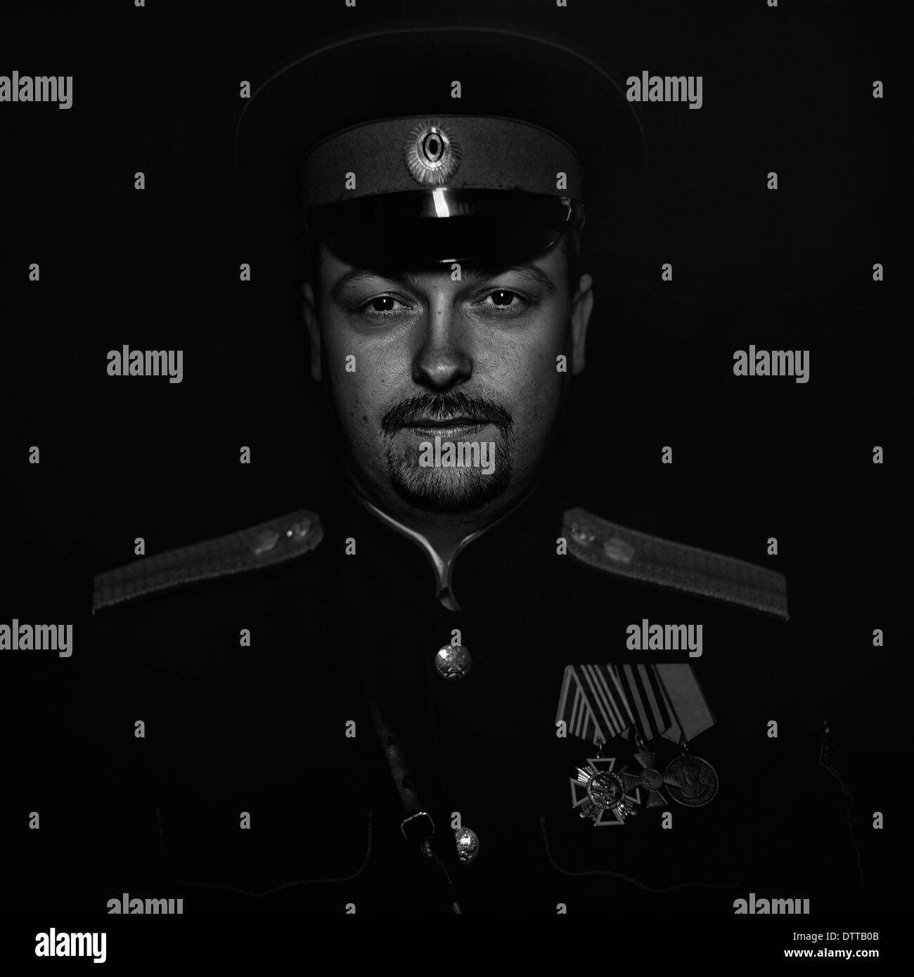 Cossack soldier wearing uniform Stock Photo - Alamy