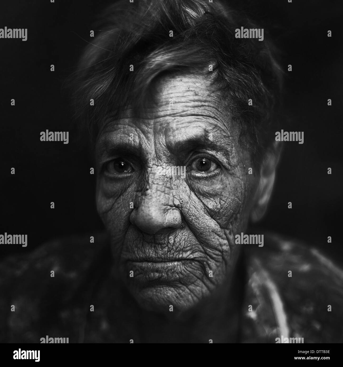 Senior womans face closeup hi-res stock photography and images - Alamy