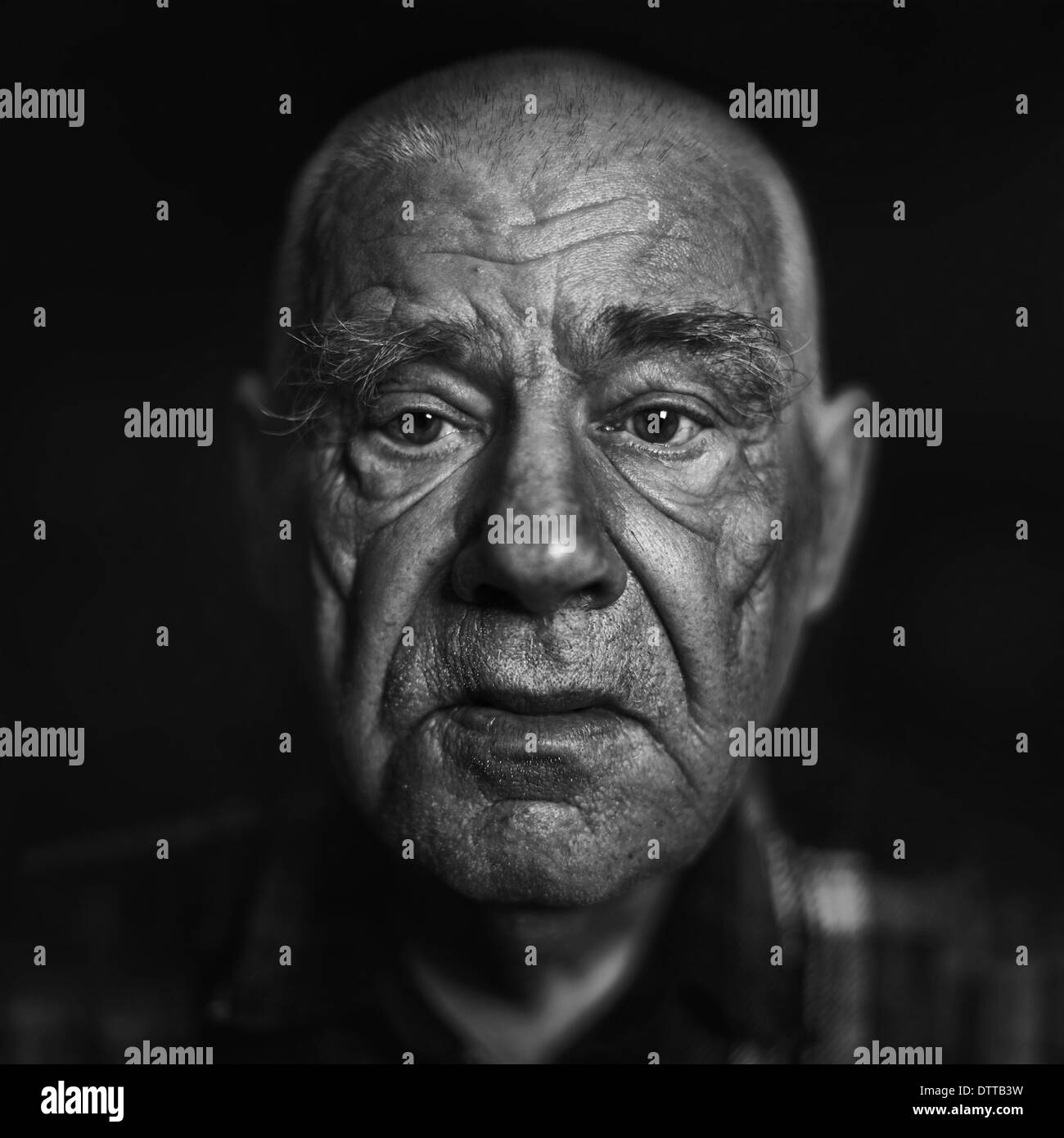 Close up of Senior Caucasian man's face Stock Photo - Alamy