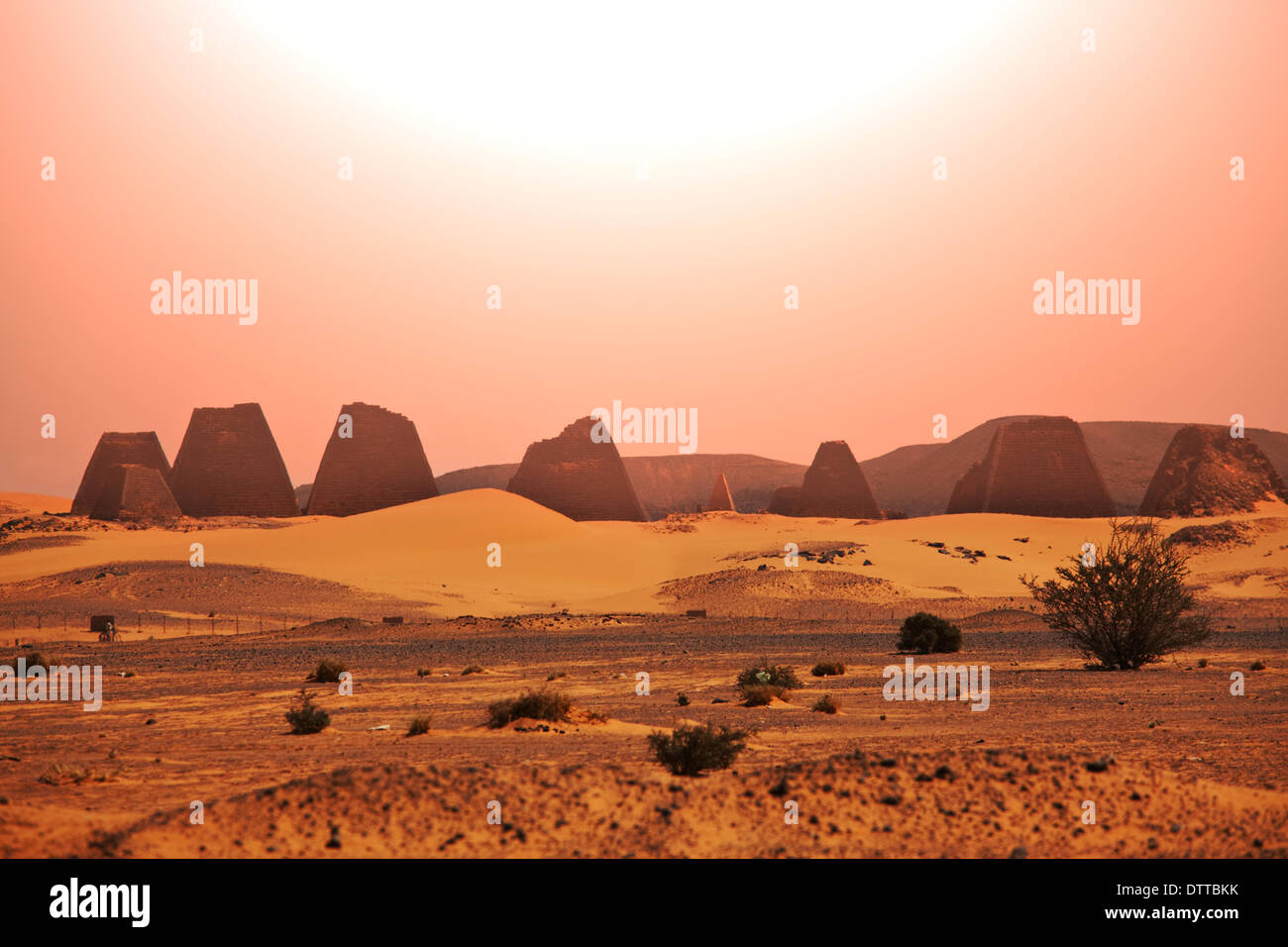 Pyramid in Sudan Stock Photo - Alamy