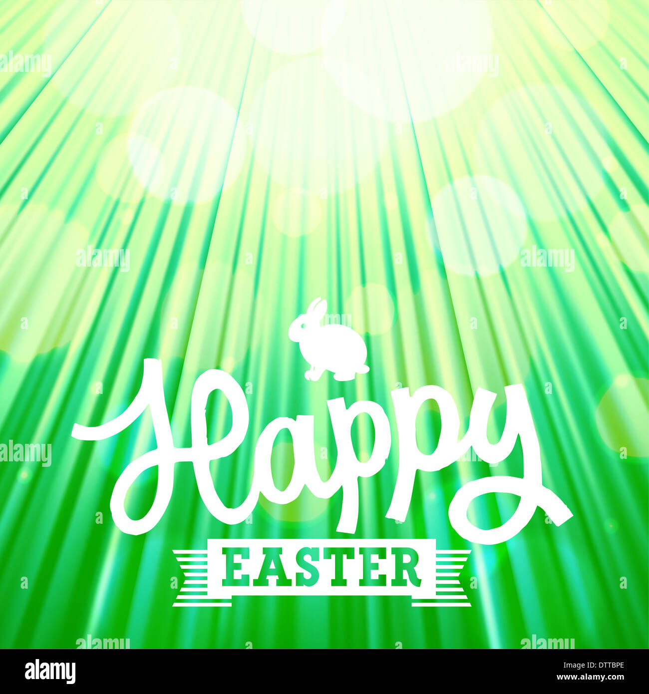 Easter background of green color with sun rays. Raster version Stock ...