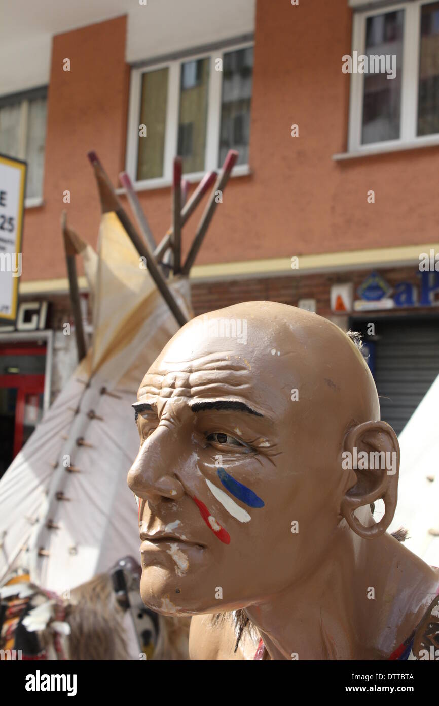 Rome, Italy. 23rd February 2014. Carnival day on Via Oderisi da Gubbio ...