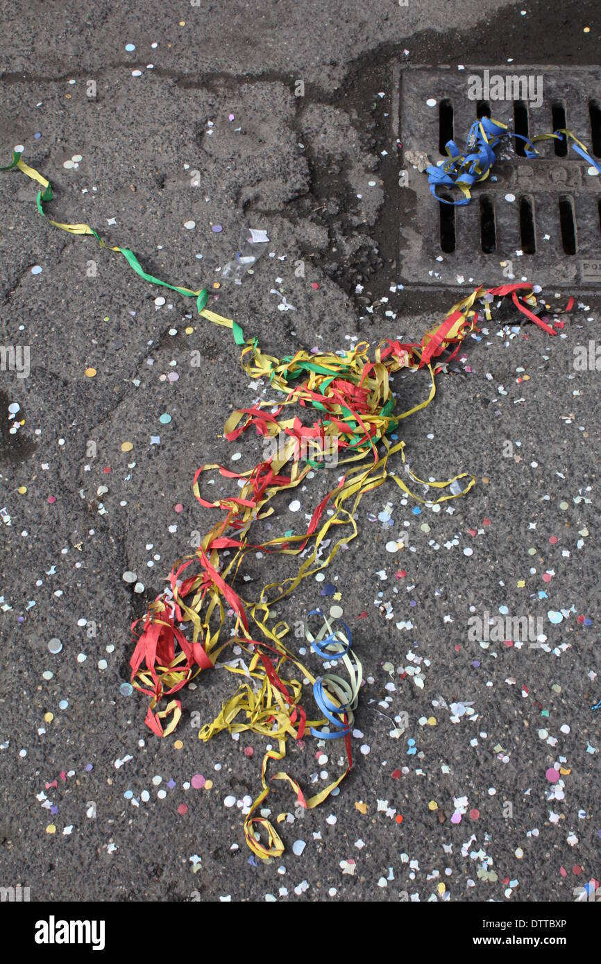 Rome, Italy. 23rd February 2014. Carnival day on Via Oderisi da Gubbio ...