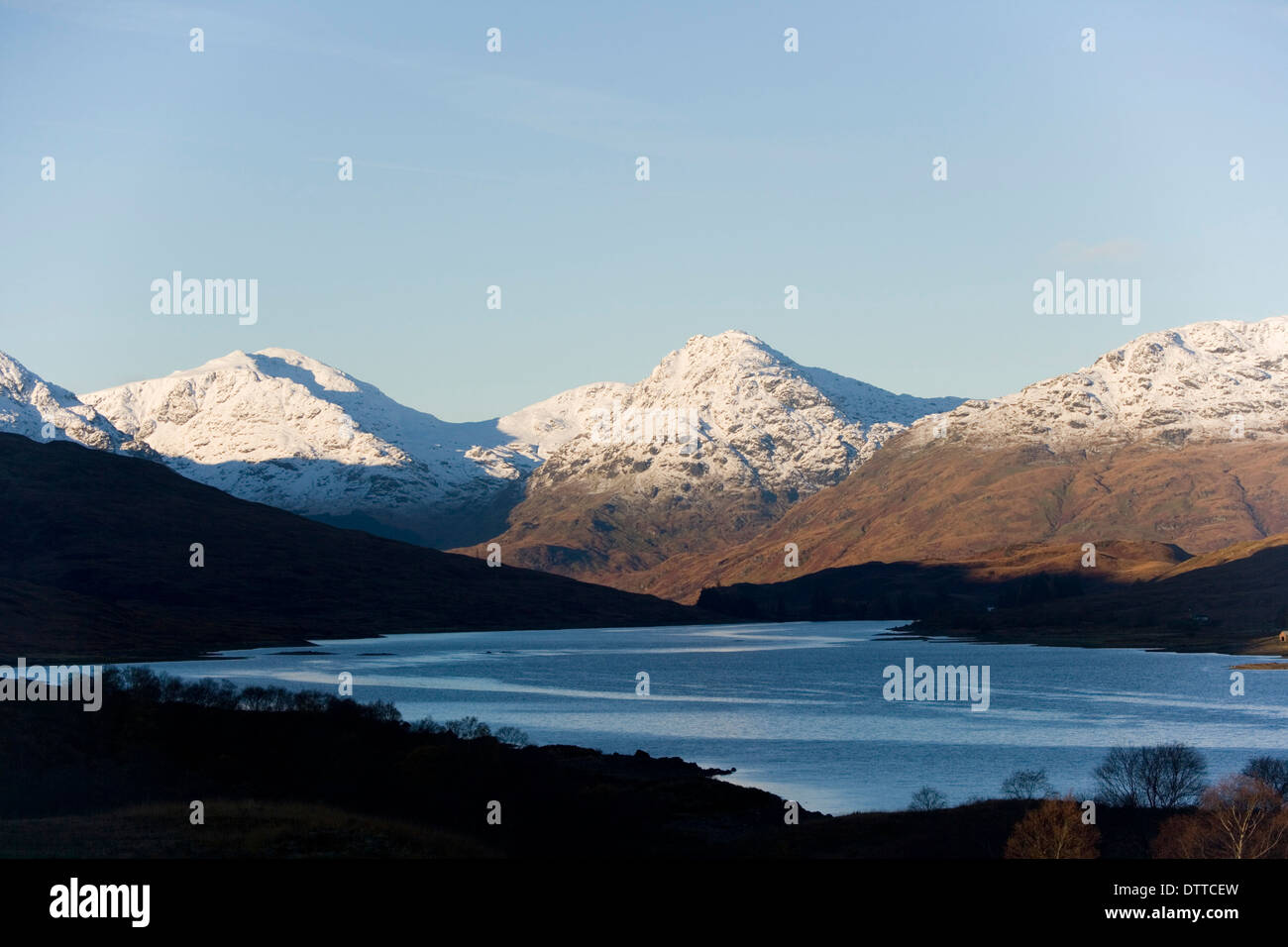 Loch Arklet with Beinn Ime and Ben Vane in the background Stock Photo ...