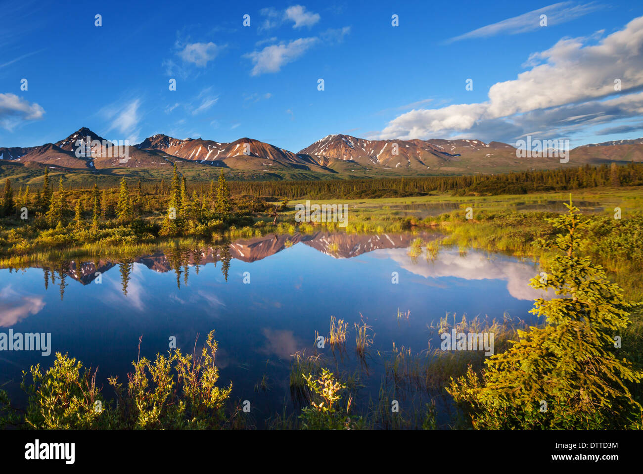 Lake on Alaska Stock Photo - Alamy