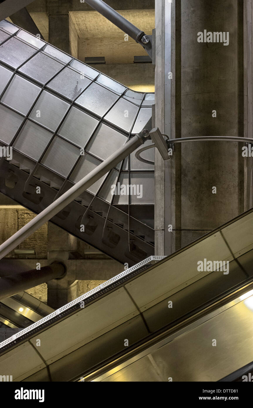 Interesting shapes and construction of the escalators at Westminster ...