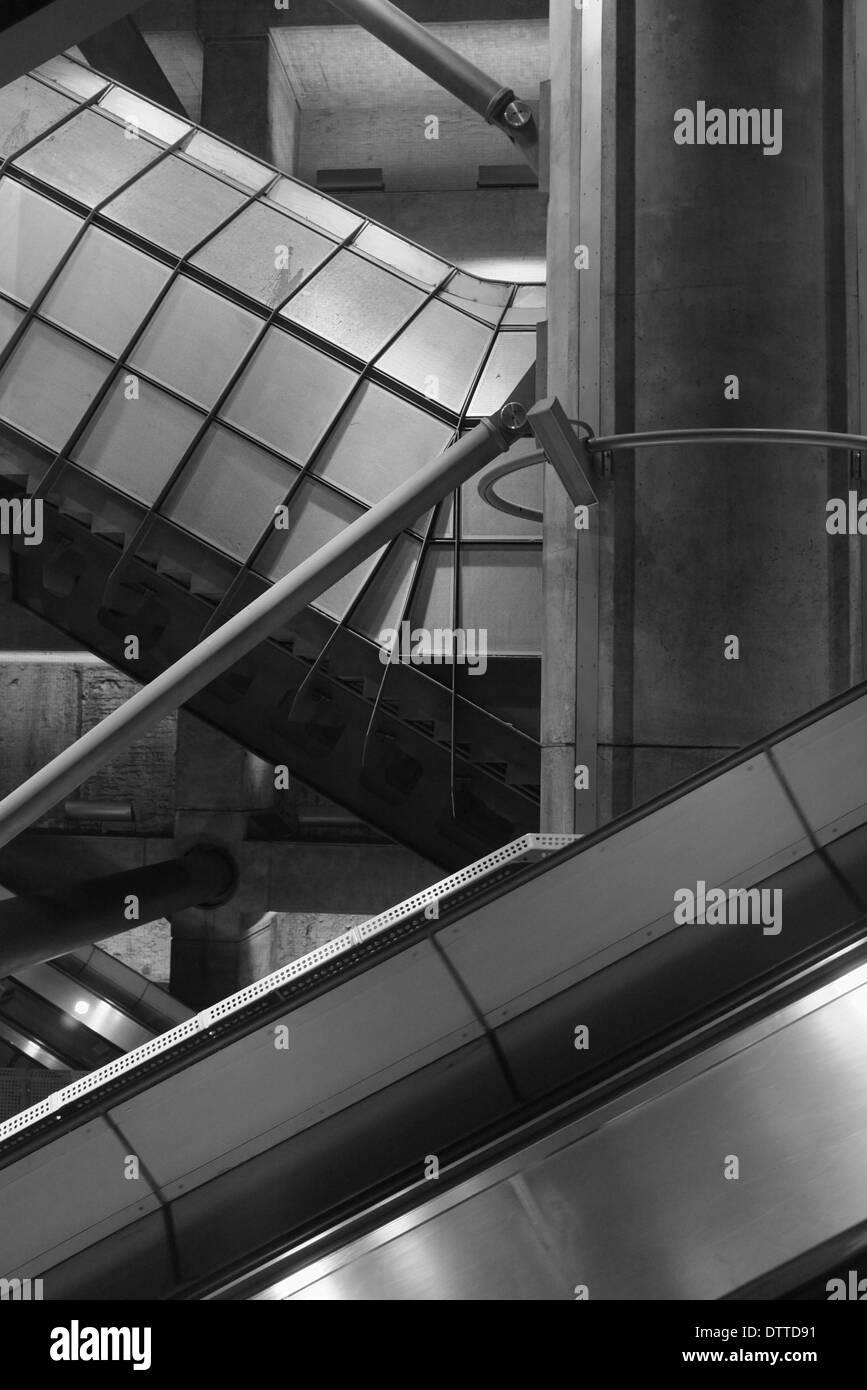 Interesting shapes and construction of the escalators at Westminster ...