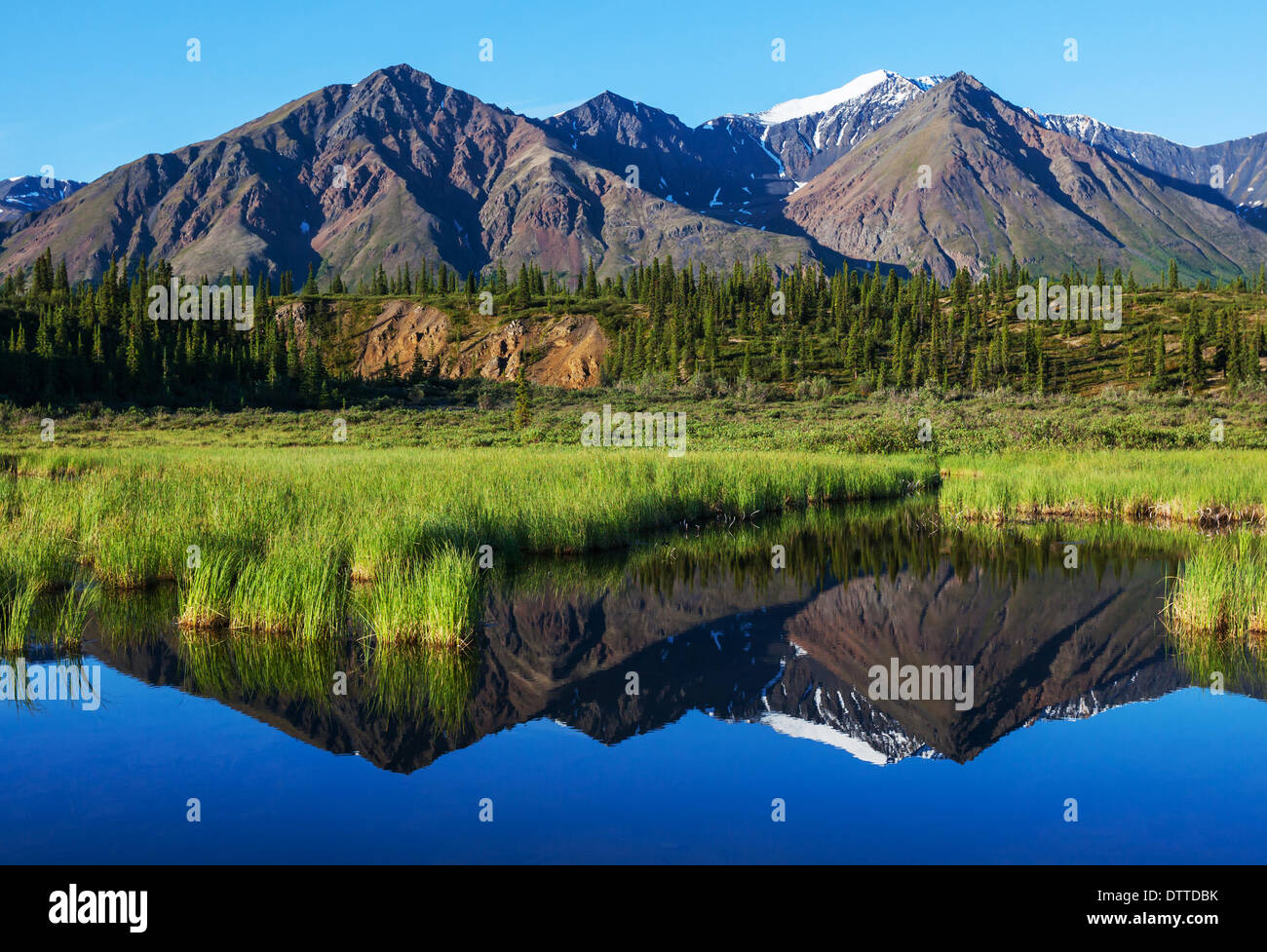 Lake on Alaska Stock Photo - Alamy